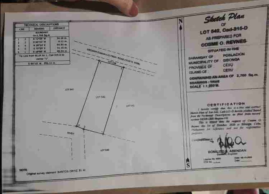 For Sale 2,735 square meters Commercial Lan in Poblacion Sibonga, Cebu ...
