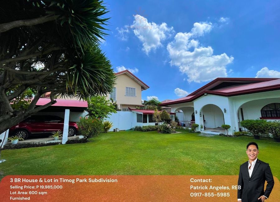 3 Bedroom House & Lot in Timog Park Subdivision, Angeles City (Near ...
