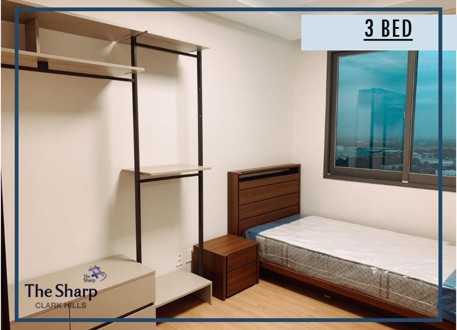 For Rent: 3 Bedroom Condo at The Sharp Clark Hills in Clark, Mabalacat ...
