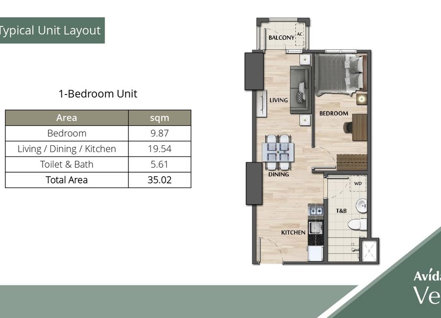 For Sale: 1 Bedroom Unit with Balcony at Avida Towers Verge in ...