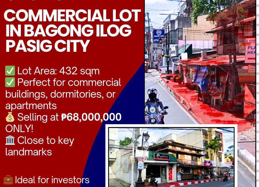 For Sale: Commercial Lot in Bagong Ilog, Pasig City, Metro Manila ...