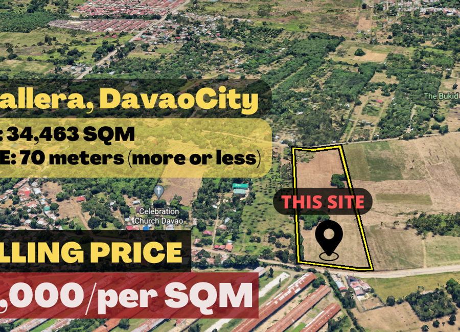 3.4 HAS Commercial Lot is For Sale at Bago Gallera, Talomo, Davao City ...