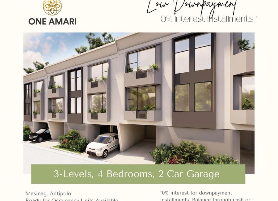 For Sale: 3-Storey Townhouse at One Amari Townhouse in Antipolo City ...