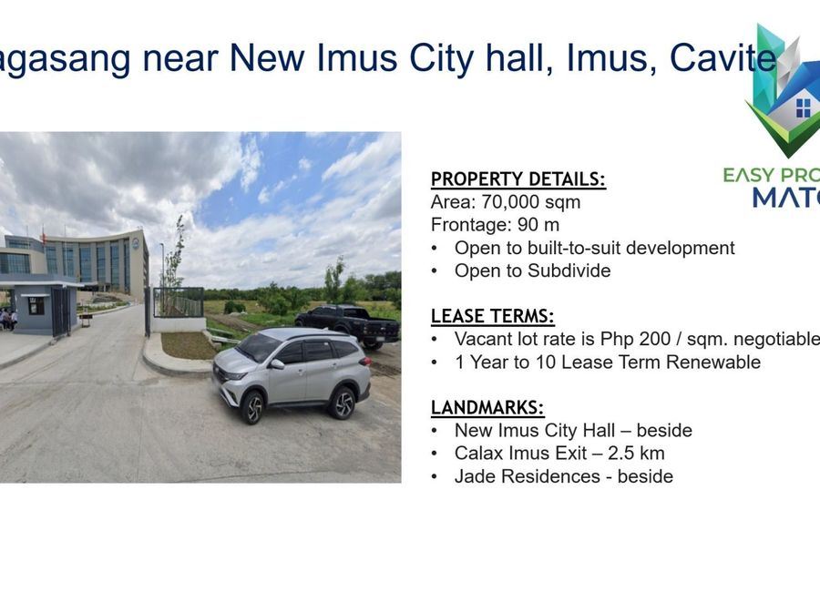 Lot for Lease Rent Malagasang near New Imus City hall, Imus, Cavite 7 ...