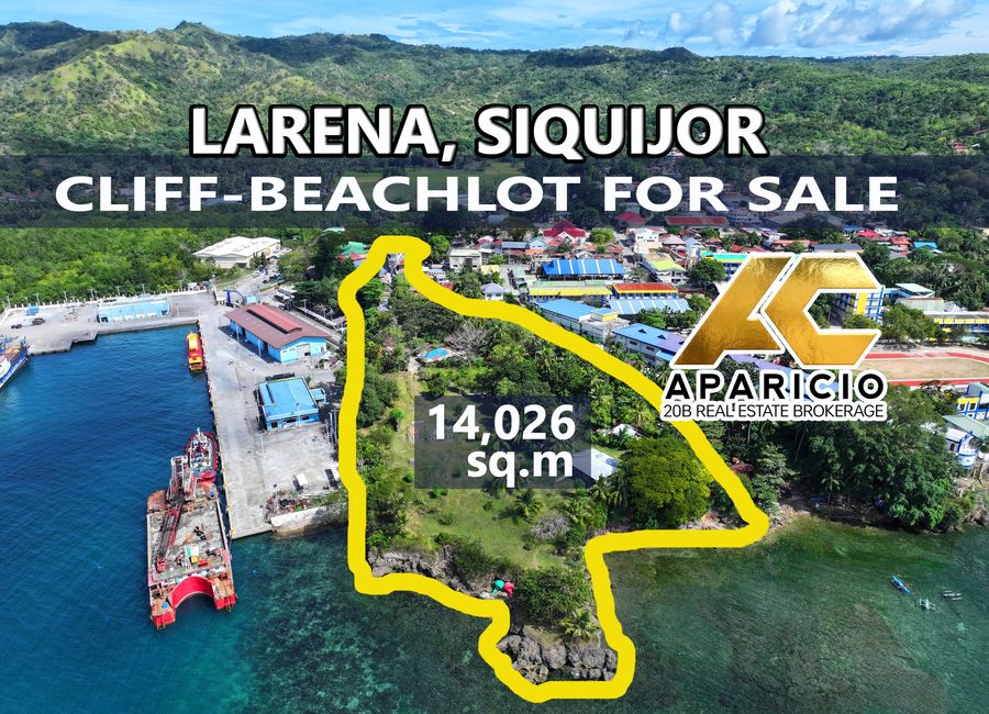 14,026 sq.m Cliff-Beachlot for Sale in Larena, Siquijor Besides Larena ...