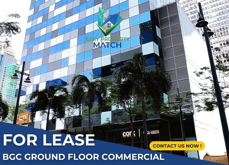 BGC Ground Floor Commercial Retail for rent Showroom Gym Coffee shop ...
