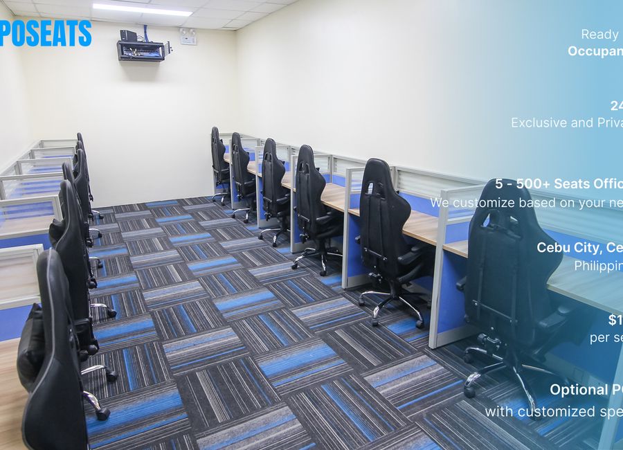Fully Functional BPO Setup in Cebu with Utility Inclusions and Talent ...