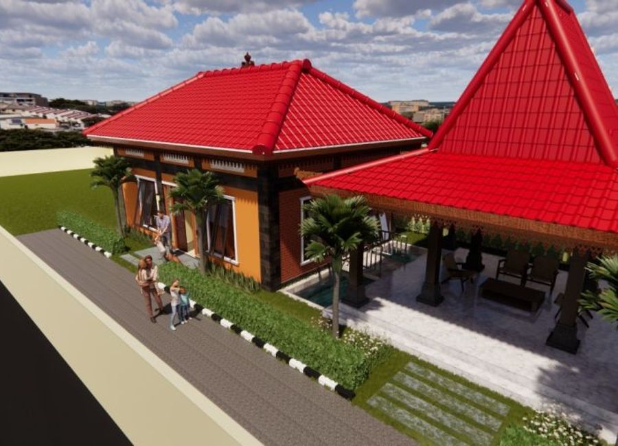 EXLUSIVE, JOGLO MODERN BAHAN BAKU JATI IDAMAN DEKAT CANDI PRAMBANAN ...