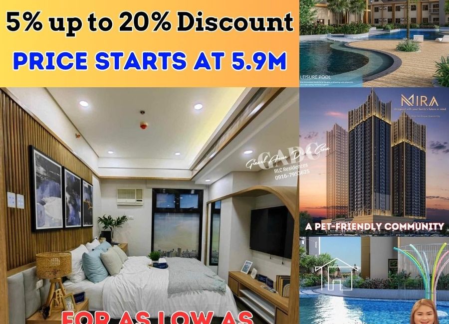 Affordable Pre-Selling 1Bedroom Condo for sale in Quezon City at Mira ...