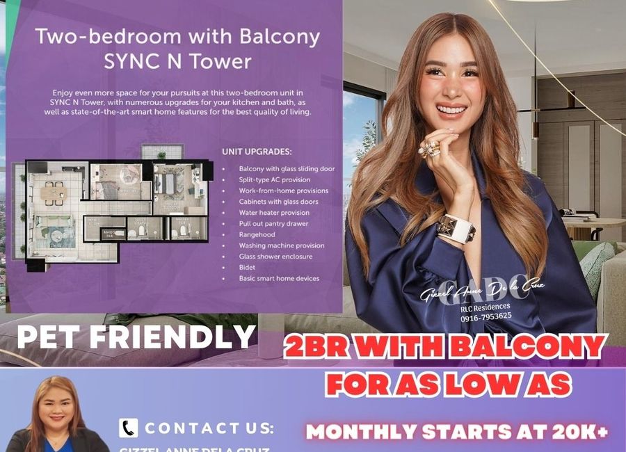 For Sale Pre-Selling 2 Bedroom condominium with balcony in C-5 Pasig ...