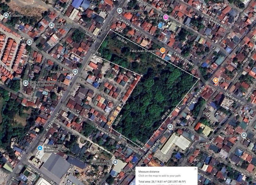 Main Road Commercial Lot along A Mabini Burgos Rodriguez Rizal ...