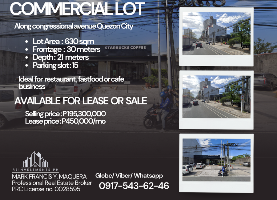 FOR SALE Prime Commercial Lot For Sale along Congressional Avenue ...