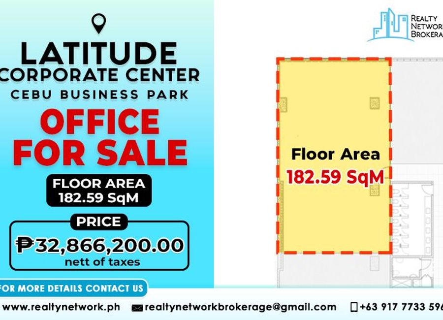 182 SqM Office in Latitude For Sale in Cebu Business Park | Lamudi.com.ph