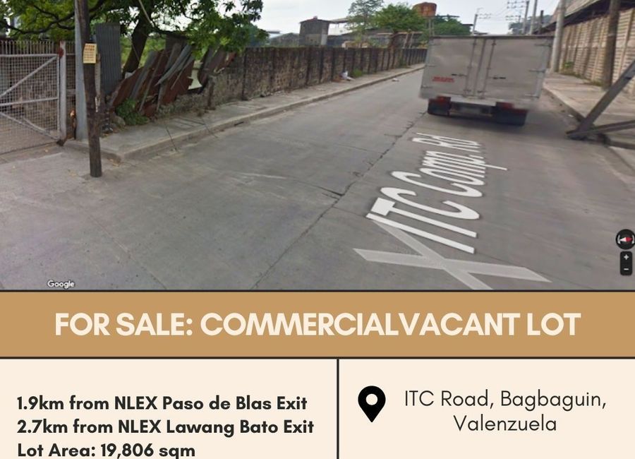 FOR SALE Commercial vacant lot located at ITC Road, Bagbaguin ...