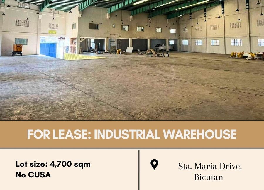 For Lease: Industrial Warehouse located at Sta. Maria Drive, Bicutan ...