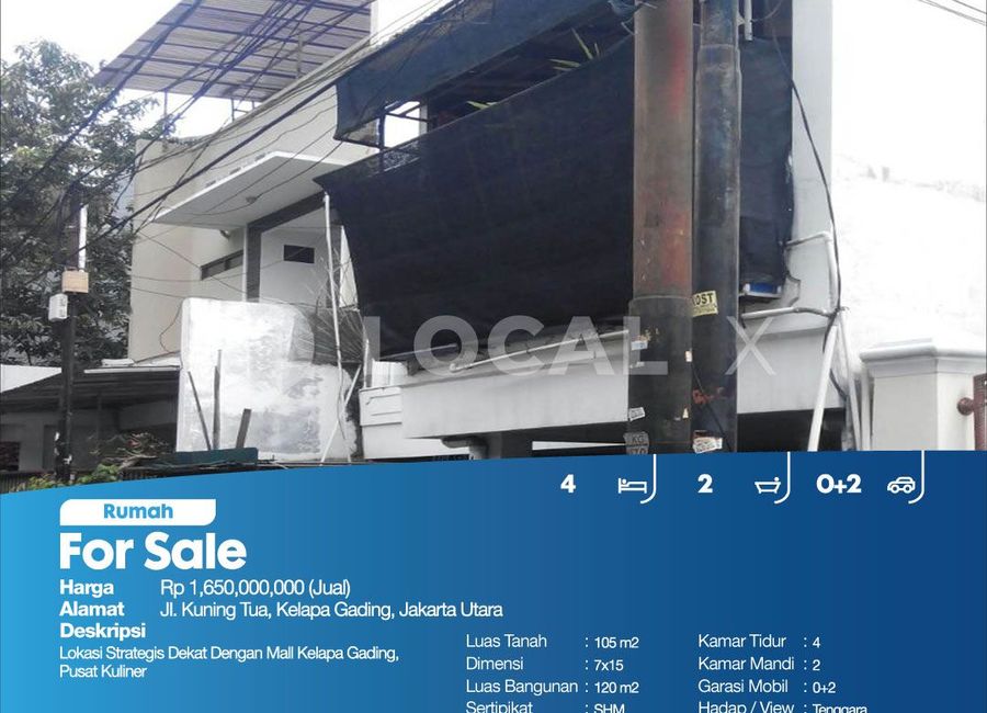 Rumah Jl. Kuning Tua, Kelapa Gading, Jakarta Utara | Lamudi.co.id