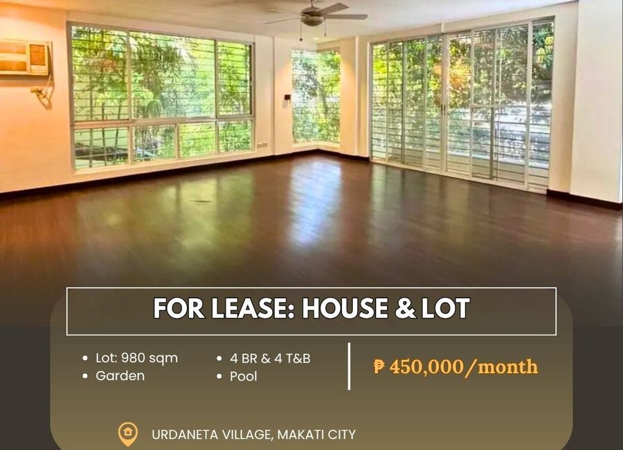 For Lease: House & Lot located at Urdaneta Village, Makati City ...