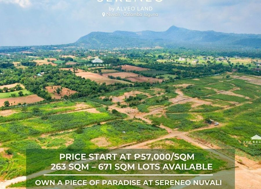 Prime Residential Lots for Sale at Sereneo Nuvali by Alveo Land ...