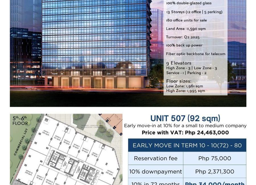 Premium Office Spaces at Tryne Enterprise Plaza – Arca South, Taguig ...