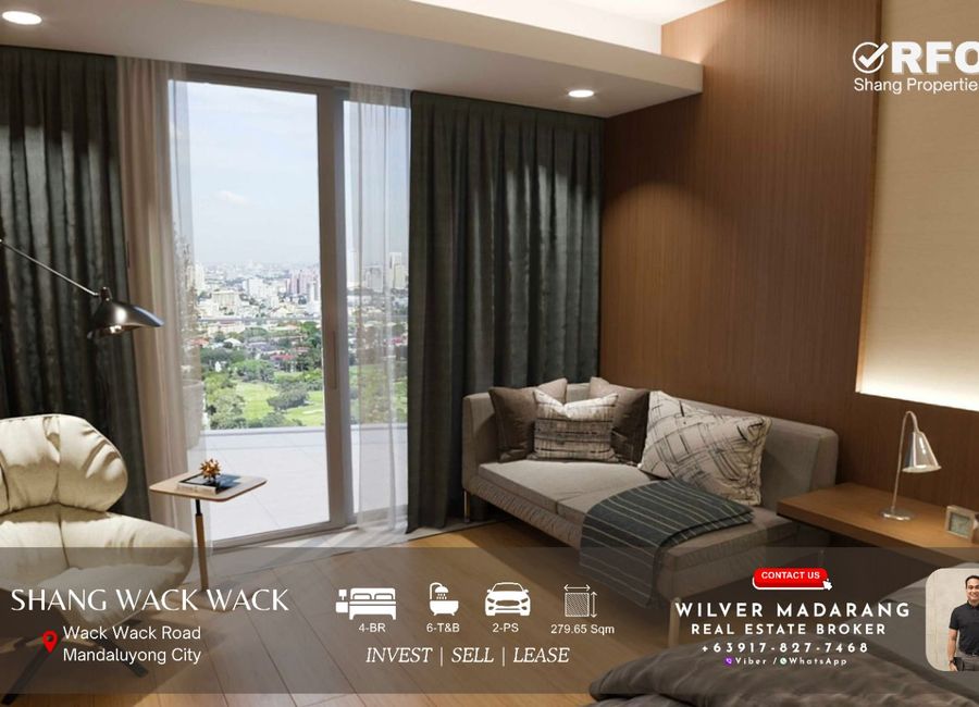 4 Bedroom with 2 Parking Slot - Wack Wack Residences by Shang ...