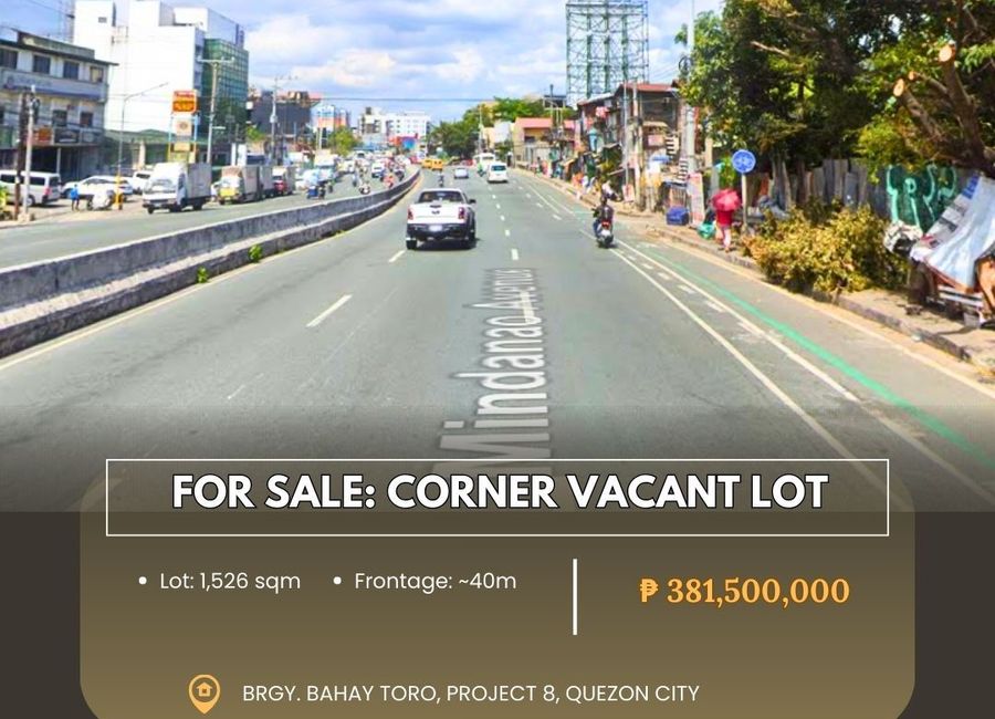 FOR SALE: Corner Vacant Lot located at Brgy. Bahay Toro, Project 8 ...