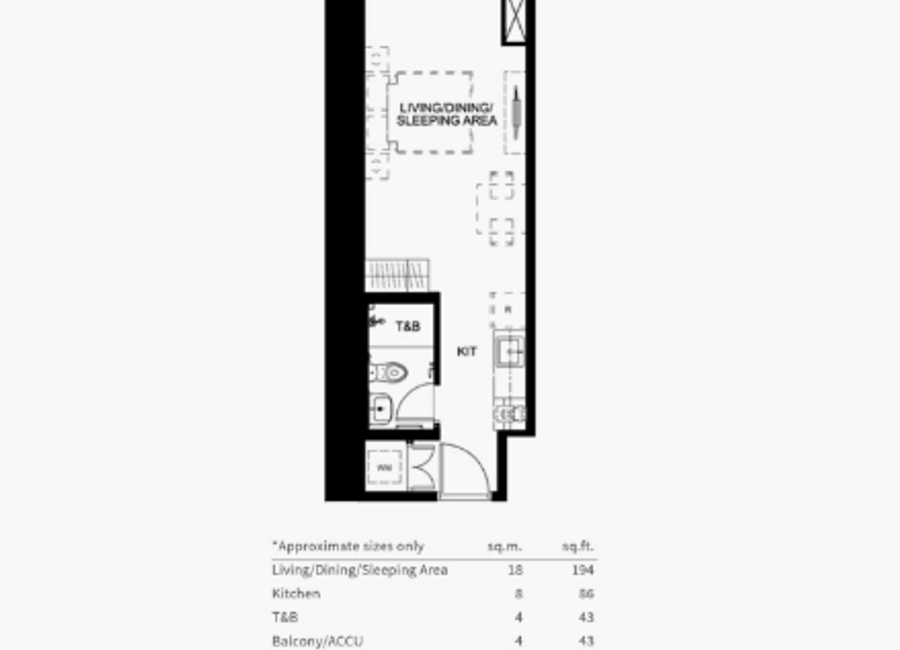 Orean Residences- Studio located at Quezon City near train station (pre ...