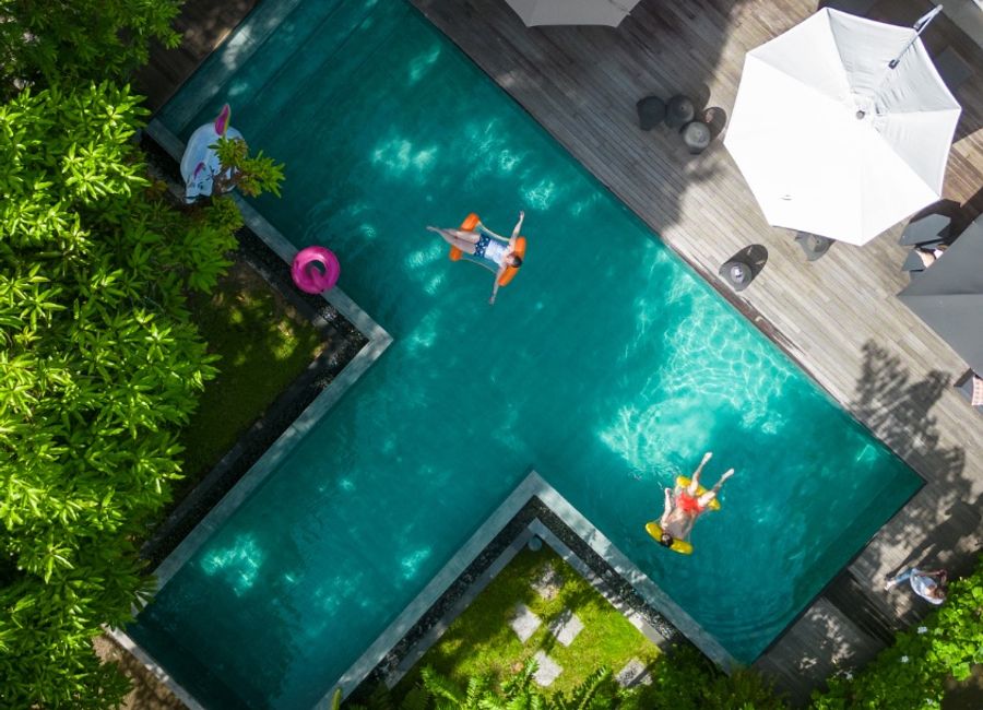 Exquisite private family beach home with infinity pool located in ...