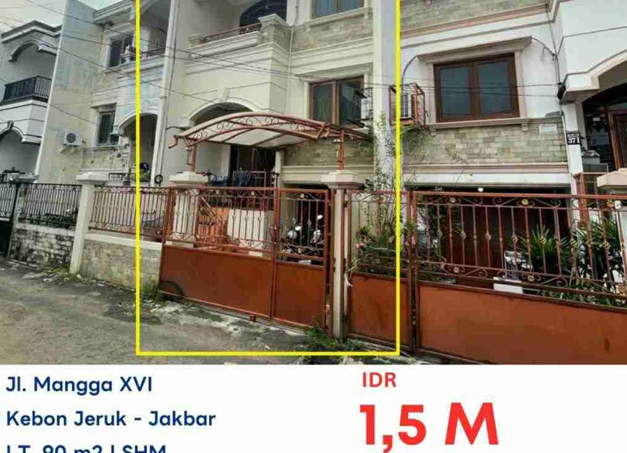 LELANG RUMAH DI JL MANGGA DURI KEPA KEBON JERUK JAKARTA BARAT | Lamudi ...