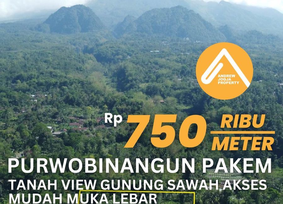 Jual Tanah Pekarangan View Gunung Sawah Ukuran Besar Lokasi Pakem ...