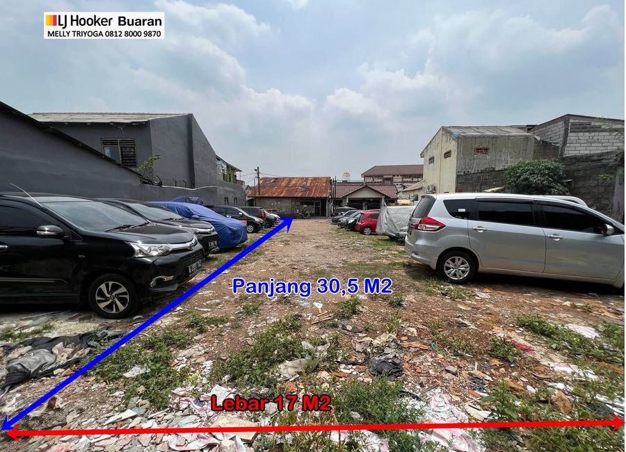 Tanah Kosong Dekat Akses KRL.di Buaran II Klender, Jakarta Timur ...