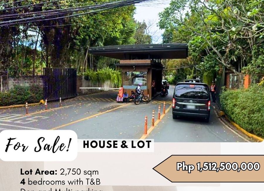 FOR SALE House & Lot located at Forbes Park South, Brgy. Forbes Park ...