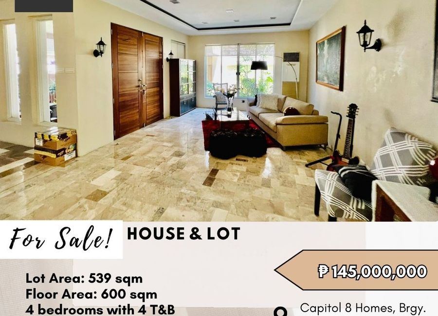 FOR SALE House and Lot located at Capitol 8 Homes, Brgy. Kapitolyo ...