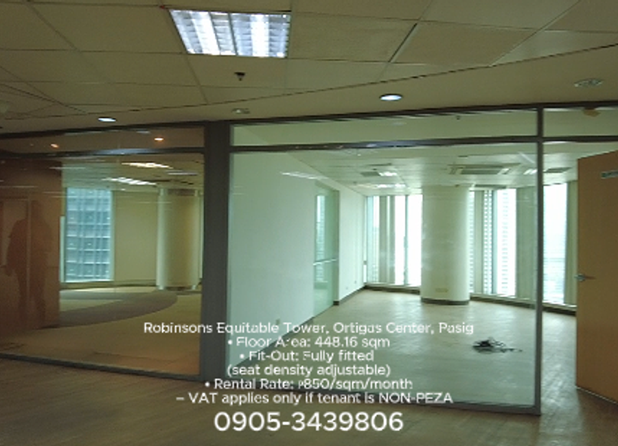 🏢 Robinsons Equitable 1,429.7 sqm Tower Ortigas Office for Lease| 132 ...