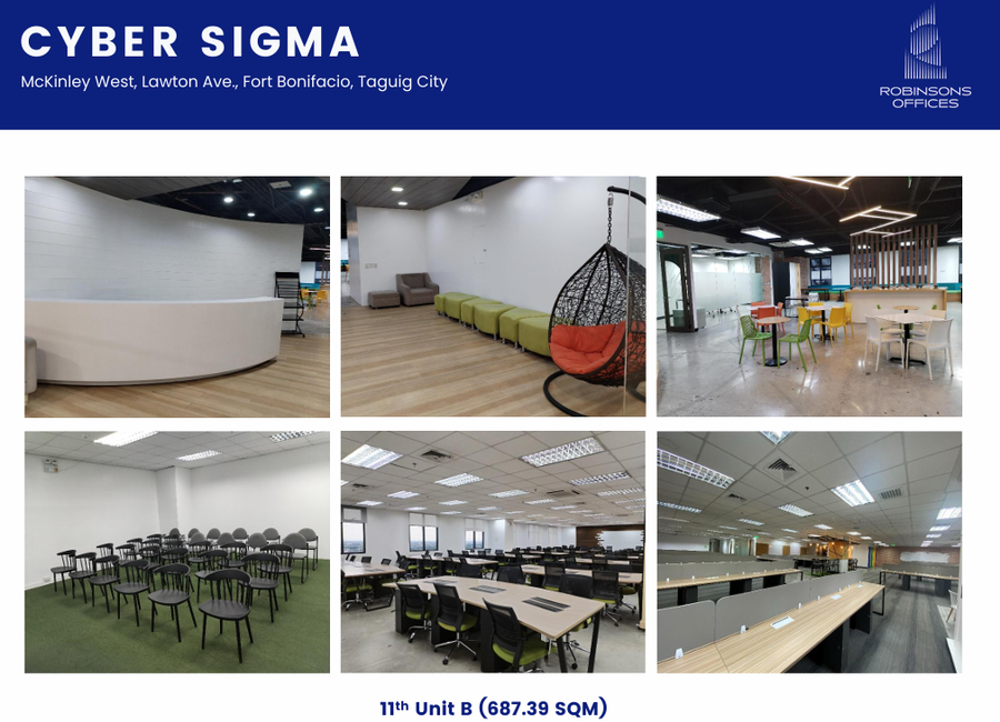 🏢 Cyber Sigma 687.39 sqm BGC Office for Lease Fully Fitted | Lawton Ave ...