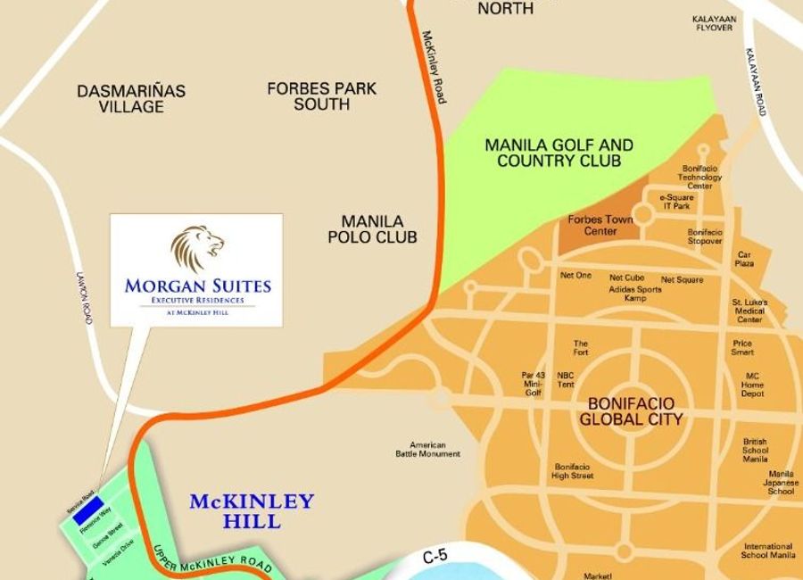 Furnished Studio Condo For Rent Morgan Suites Residences, McKinley Hill ...