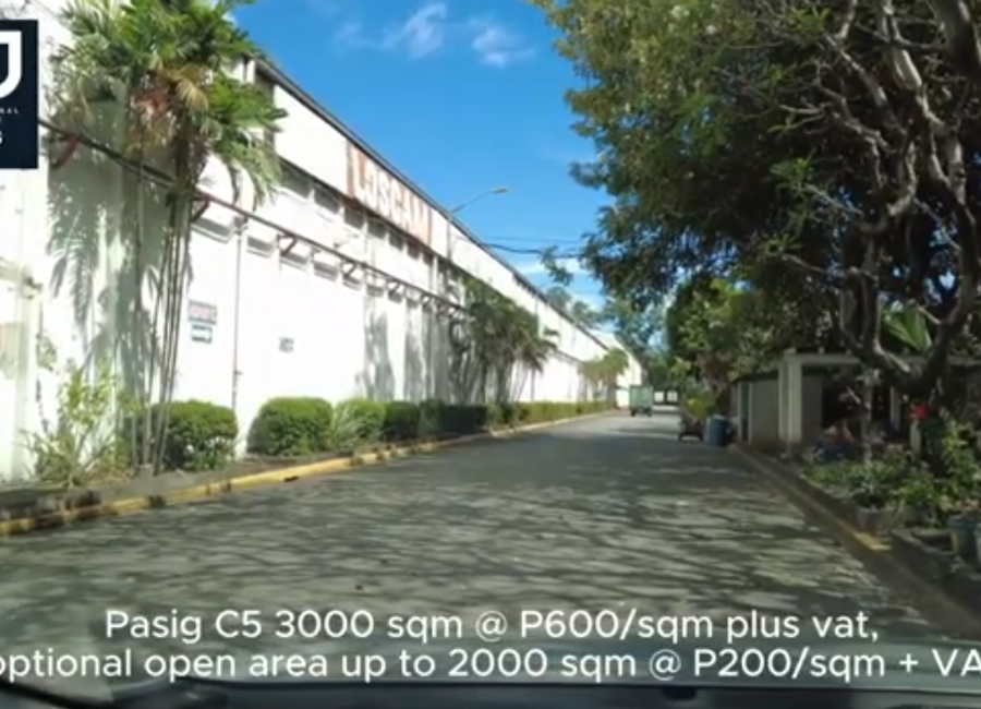 🏢 Pasig C5 Covered Warehouse for Lease – 3,000 sqm | Industrial Area ...