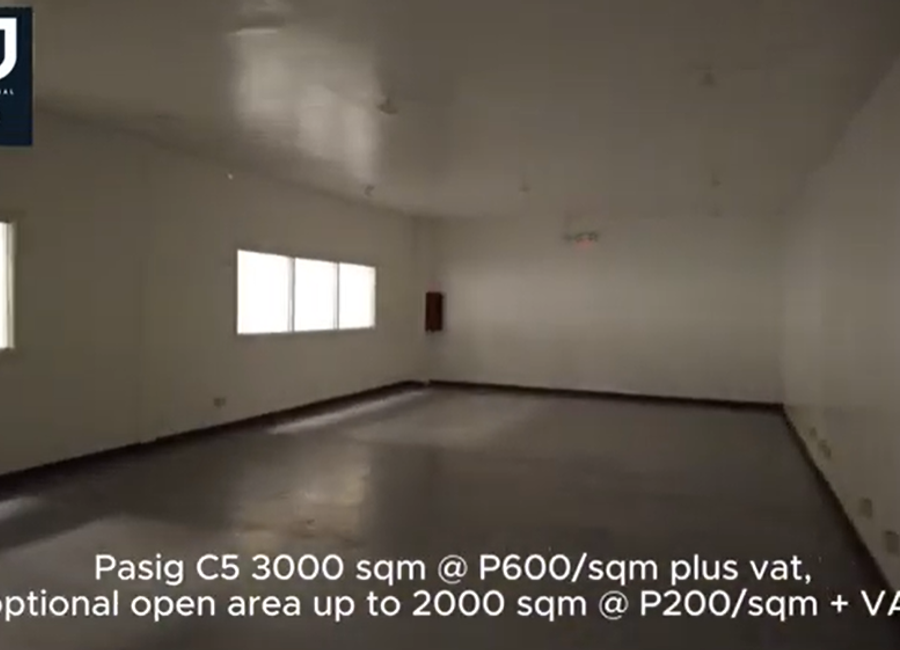 🏢 Pasig C5 Covered Warehouse for Lease – 3,000 sqm | Industrial Area ...