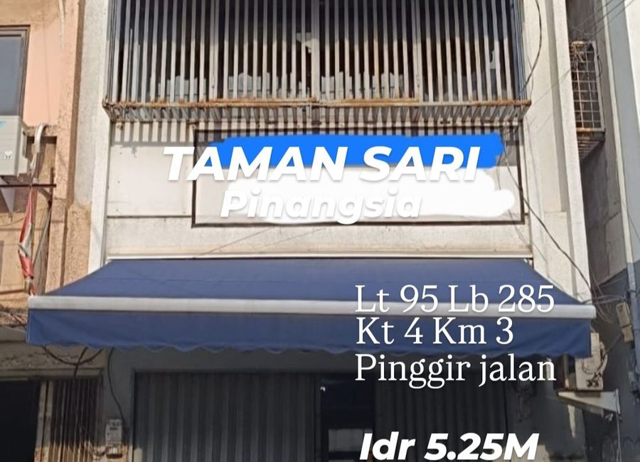 Ruko Pinggir jalan Pinangsia Taman Sari Jakbar | Lamudi.co.id