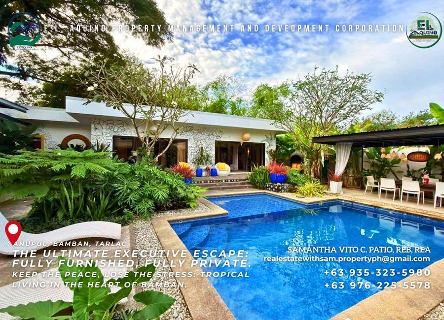 3 Bedroom Bungalow Resort Style Villa for Rent in Anupul Bamban Tarlac ...