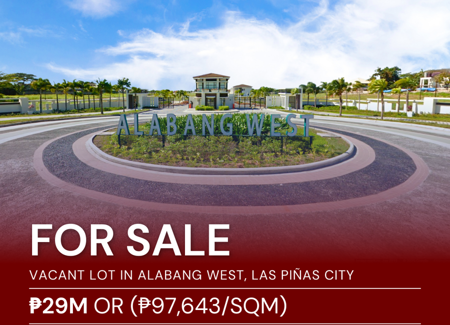 For Sale: Vacant Lot located at Alabang West, Las Piñas City | Lamudi ...