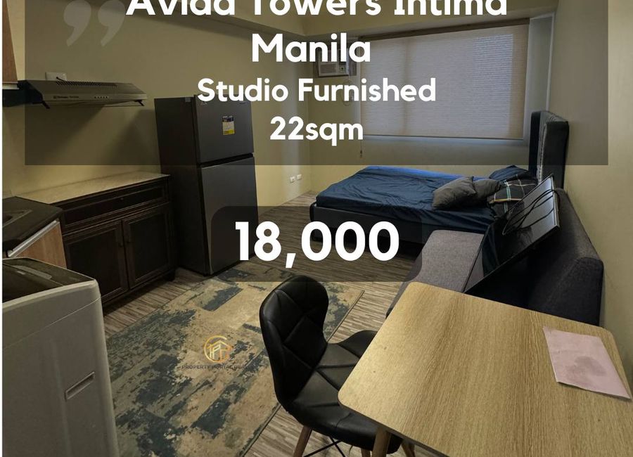 Studio Condo for Rent in Manila Fully Furnished | Avida Towers Intima ...