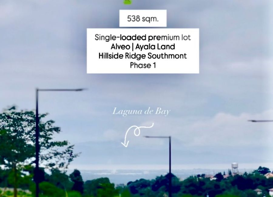 Hillside Ridge Phase 1 | 538 sqm Single-Loaded Lot | ₱12.9M (24k psm ...