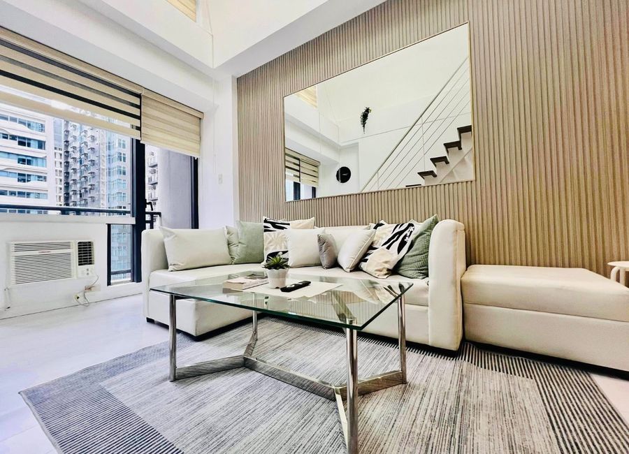 RFO Fully Furnished 1BR Loft Unit with Balcony FOR LEASE / RENT at ...