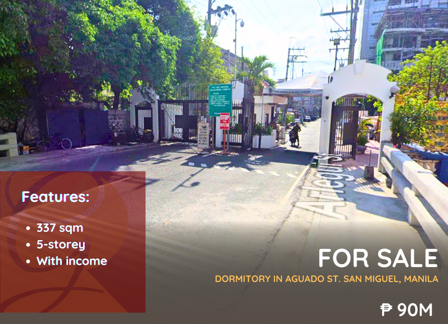 For Sale: Dormitory located at Aguado St. San Miguel, Manila (Inside ...