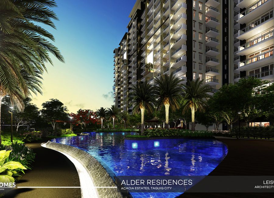 For Lease: ALDER Residences 2 bedroom 67.00sqm with pool view balcony ...